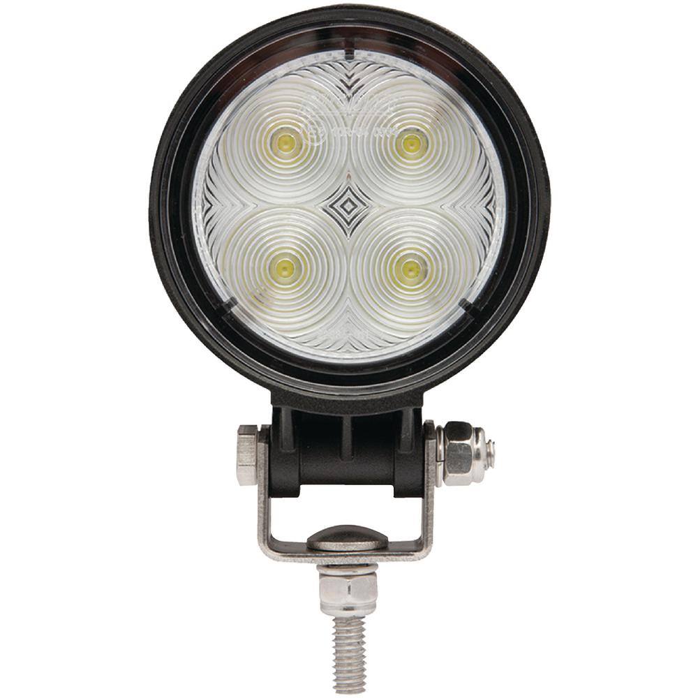FulTyme RV 12-Volt/24-Volt Round LED Flood Beam Work Light 1175 - The ...