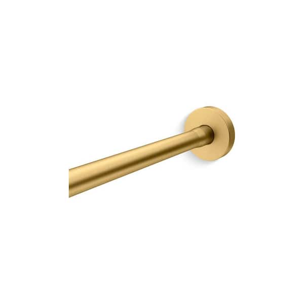 KOHLER Elate 72 in. Shower Rod in Vibrant Brushed Moderne Brass 33810 ...