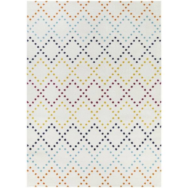 BALTA Dotted Multicolor 7 ft. 10 in. x 10 ft. Diamond Area Rug 3098498 ...