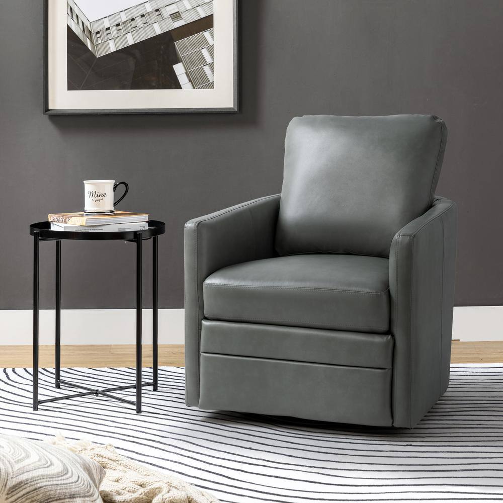 JAYDEN CREATION Denver Sage Swivel Chair with a Swivel Base KNM527-SAGE ...