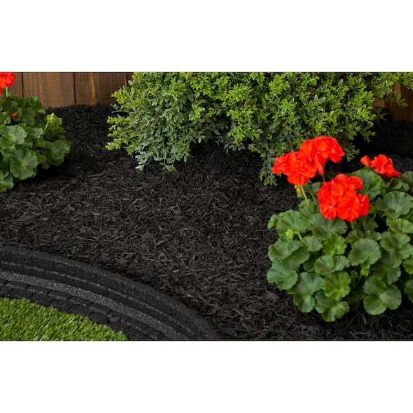 Vigoro 75 cu. ft. Black Shredded Rubber Mulch RM15BK50 - The Home Depot
