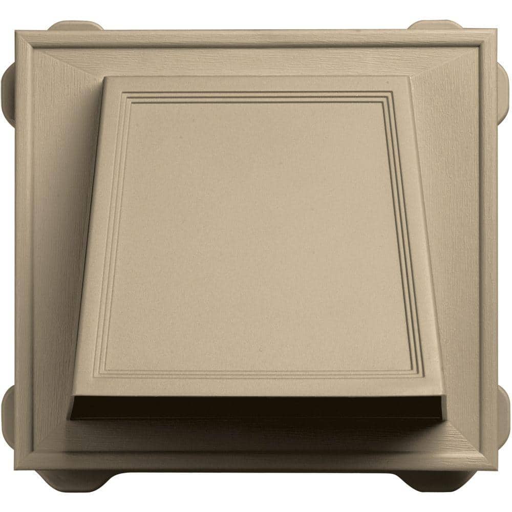 Mid America 10 in. x 9 in. #013 Desert Tan 6 in. Hooded Dryer Vent ...