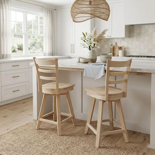 Unfinished Wood - Bar Stools - The Home Depot