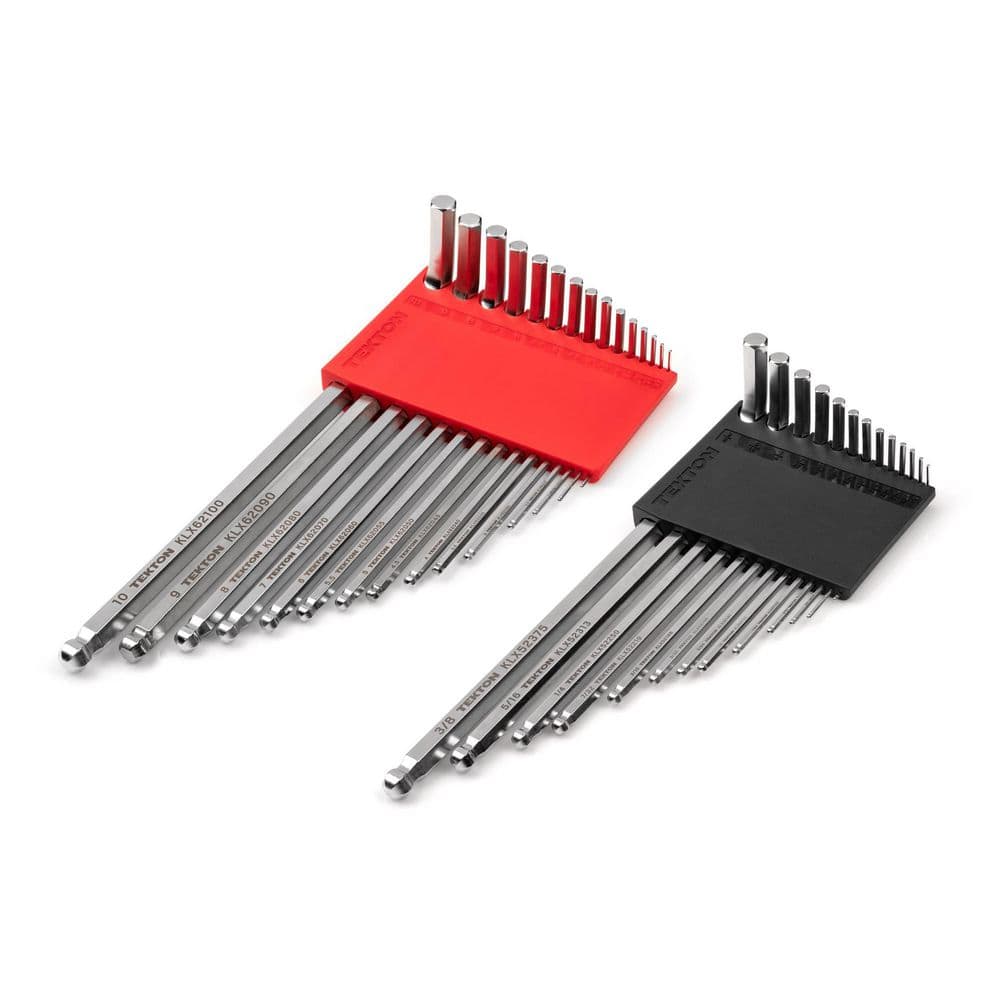 TEKTON 28-Piece (0.050-3/8 in., 1.3-10 mm) with Holder Ball End Hex Key ...