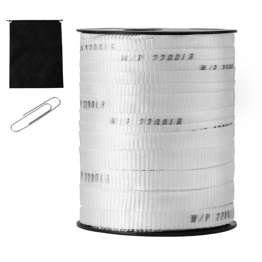 SVOPES Polyester Pull Tape, 5/8 in. x 318 ft. Flat Rope, 2200 lbs ...