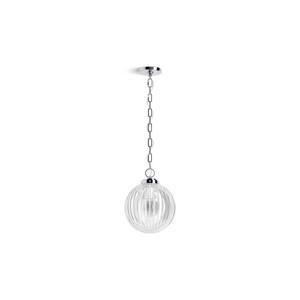 KOHLER Embra By Studio McGee 1-Light Polished Chrome Pendant Light ...