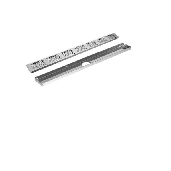 DURAL MYVARIO-LINE 0.24 in. W x 23 in. L Design Grate and Drain Channel ...