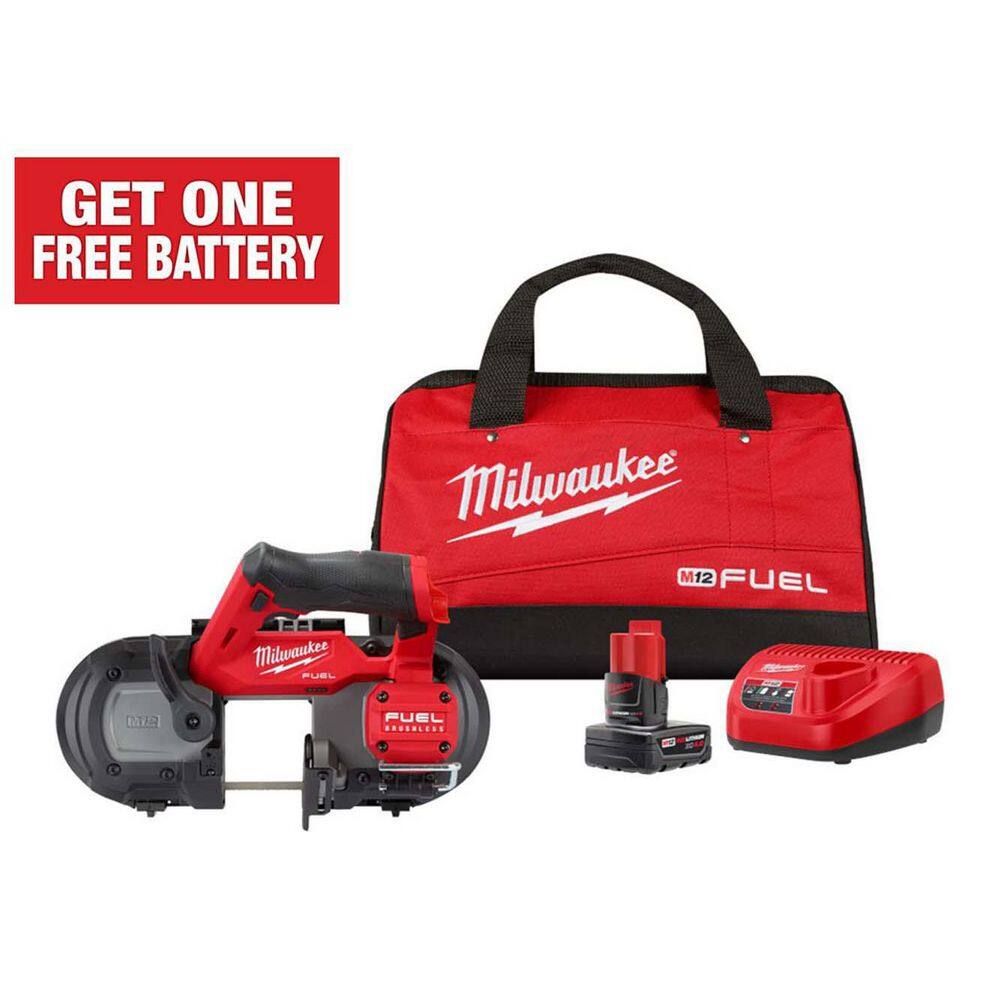 Milwaukee M12 FUEL 12V Lithium Ion Cordless Compact Band Saw Tool Only milwaukee-m12-fuel-12v-lithium-ion-cordless-compact-band-saw-tool-only