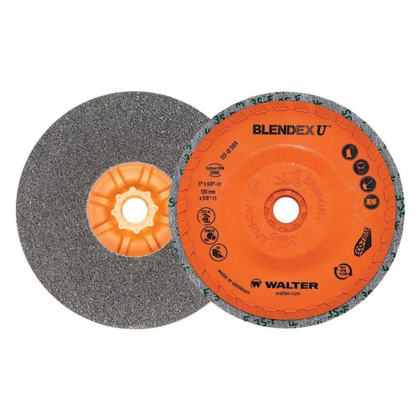 WALTER SURFACE TECHNOLOGIES Blendex U 5 in. x 5/8 in.-11 in. Cup Disc ...