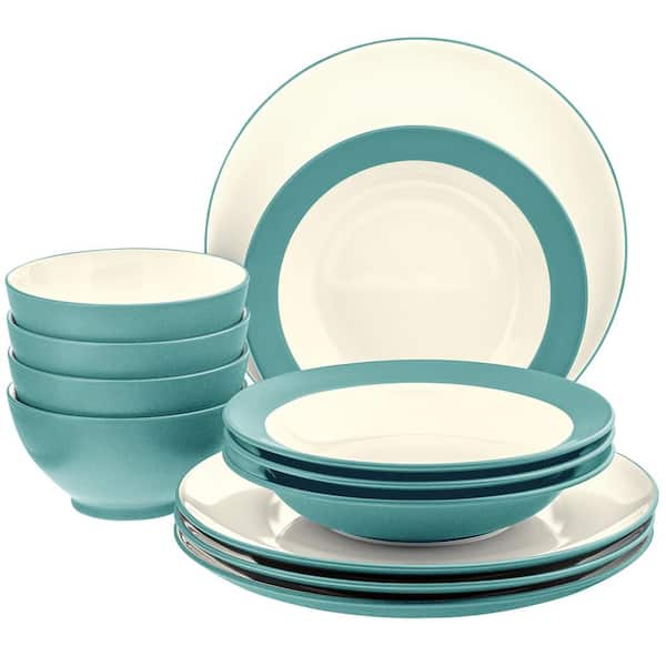 Reviews for Noritake Colorwave Turquoise 12-Piece (Turquoise) Stoneware ...