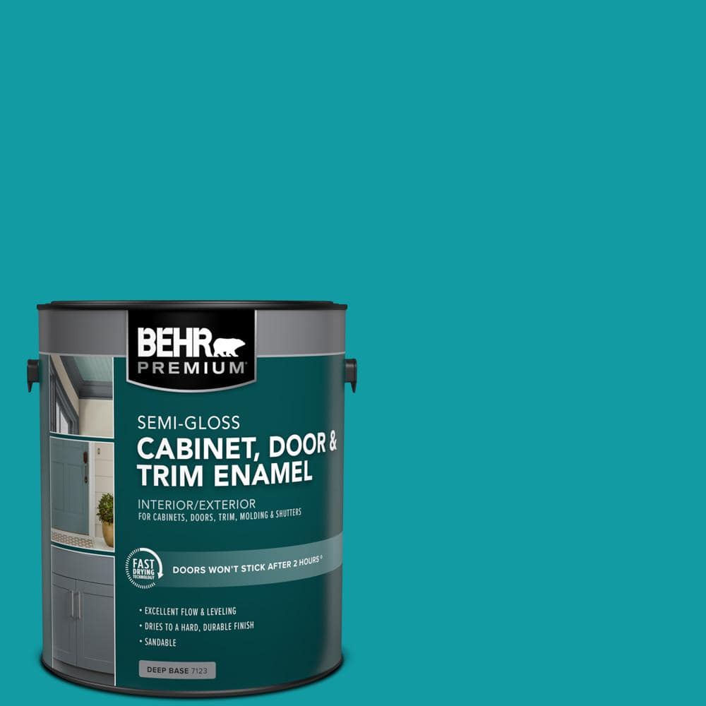 Reviews for BEHR PREMIUM 1 gal. #MQ4-20 Island Dream Semi-Gloss Enamel ...