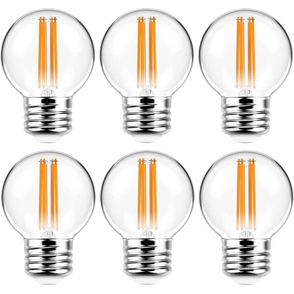 BLUEX BULBS 60-Watt Equivalent G16.5 Soft White (2700K) Household ...