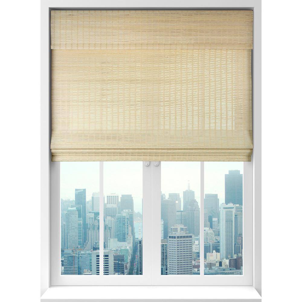 calyxinteriors Seaside Natural Cordless Light-Filtering Bamboo Woven ...