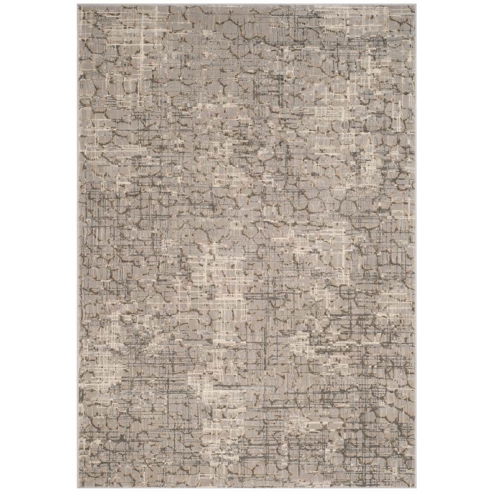 SAFAVIEH Meadow Gray 7 ft. x 9 ft. Abstract Gradient Area Rug MDW171F-6 ...