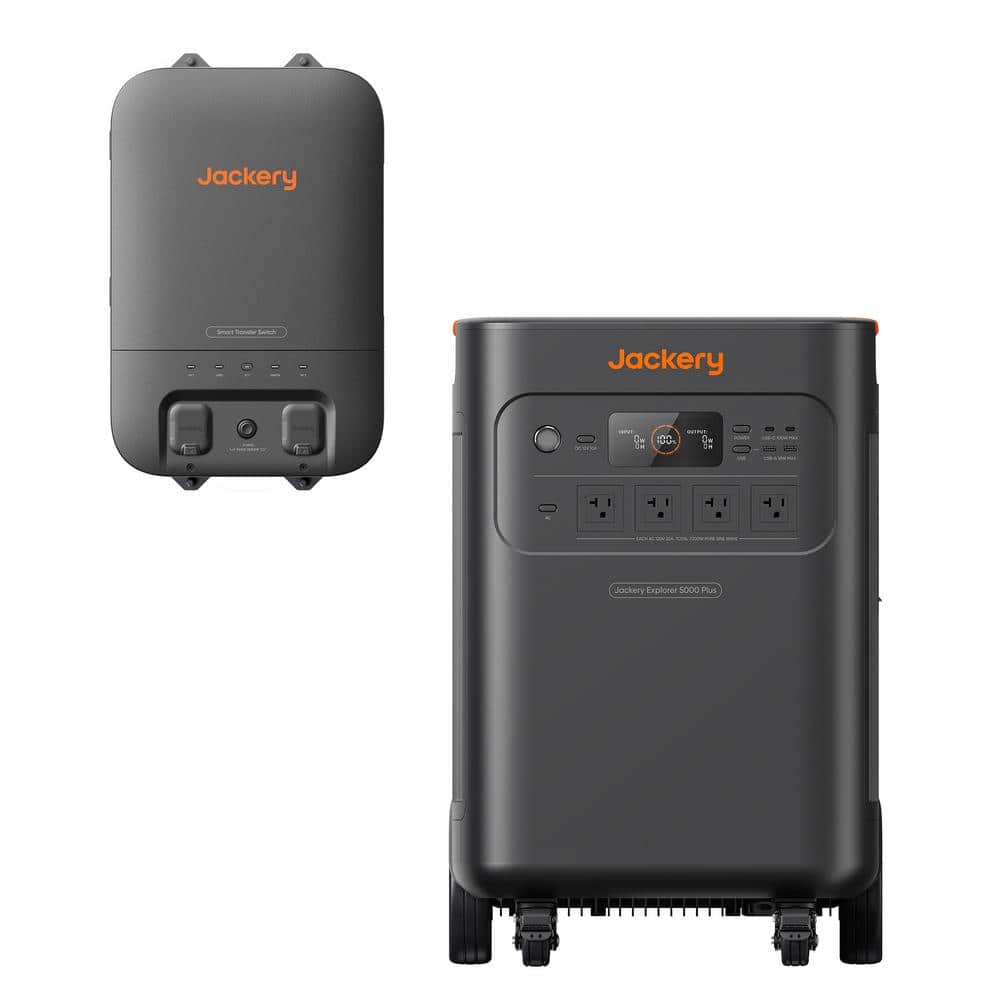 Jackery 7200-Watt Push Button Battery Generator Rated/14400W Peak ...