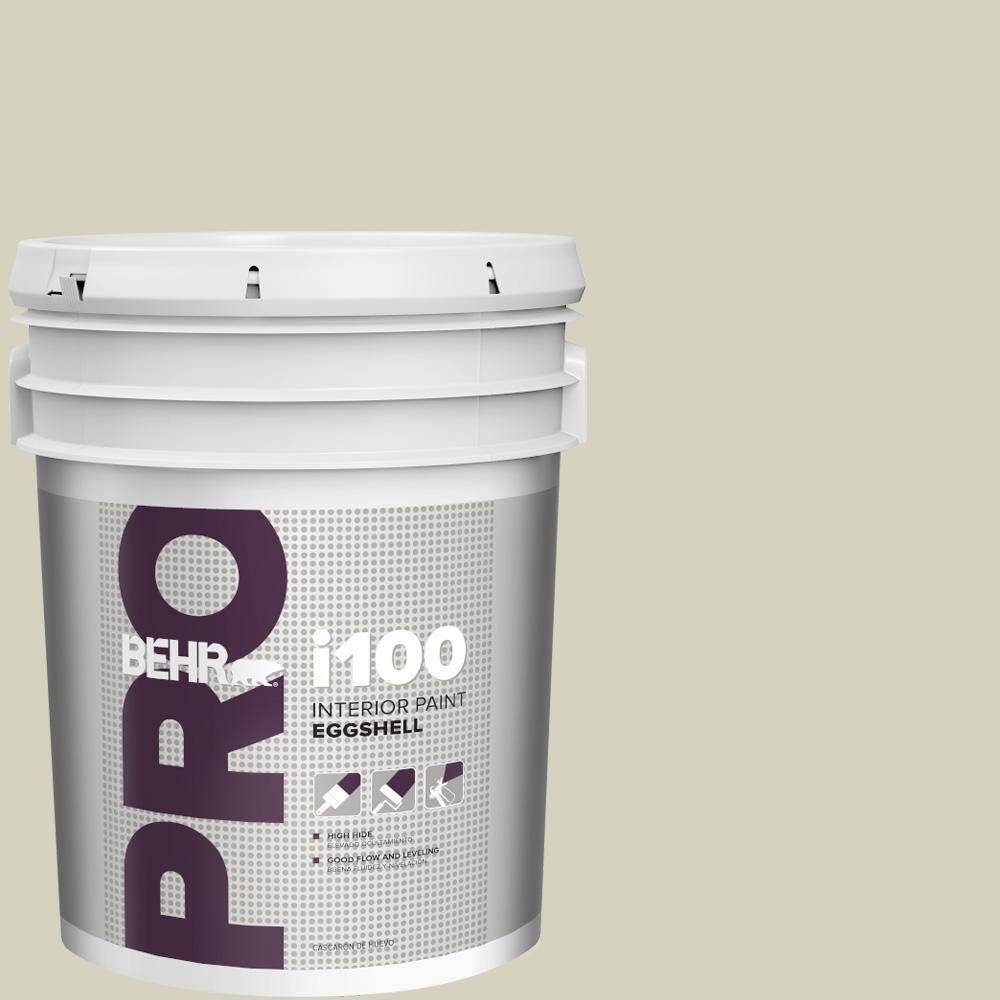 BEHR PRO 5 gal. #PPF-14 Traditional Tan Eggshell Interior Paint PR13005 ...