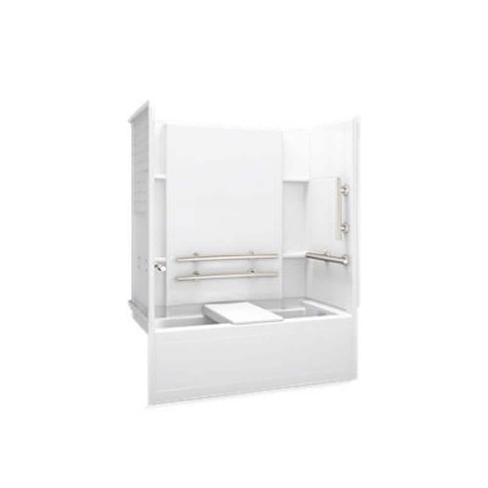 Sterling Accord 60 in. L x 32 in. W x 56.5 in. H Rectangular Tub/Shower ...