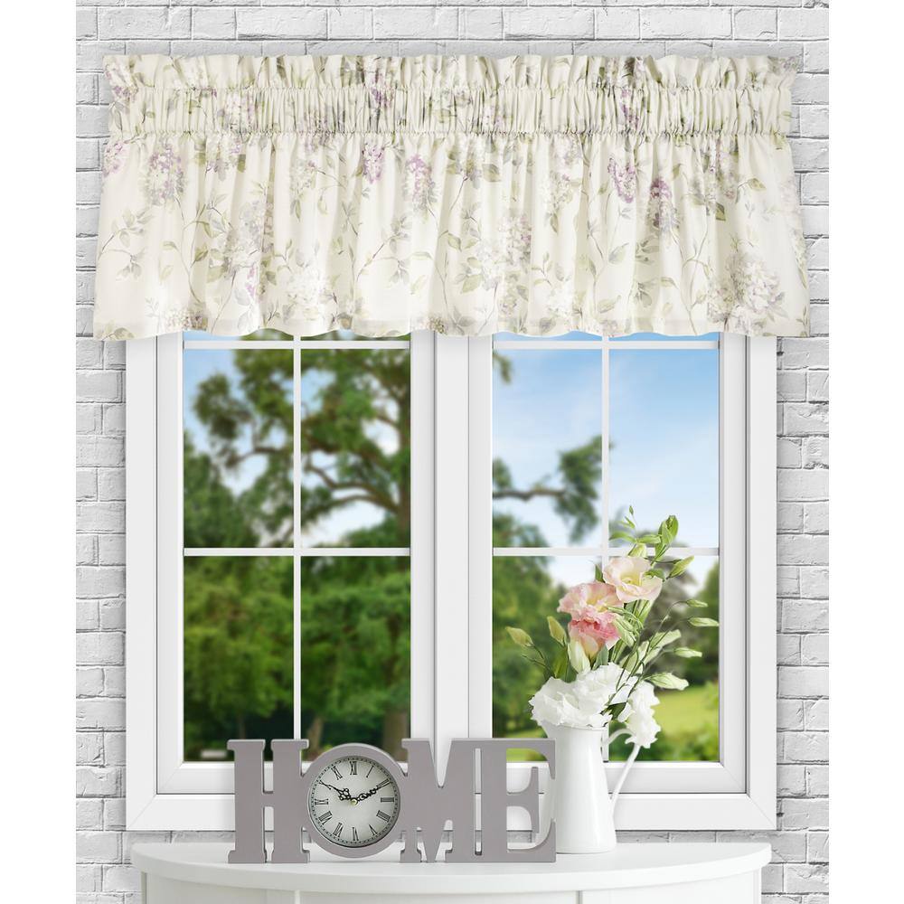 Ellis Curtain Abigail 15 in. L Polyester/Cotton Tailored Valance in ...