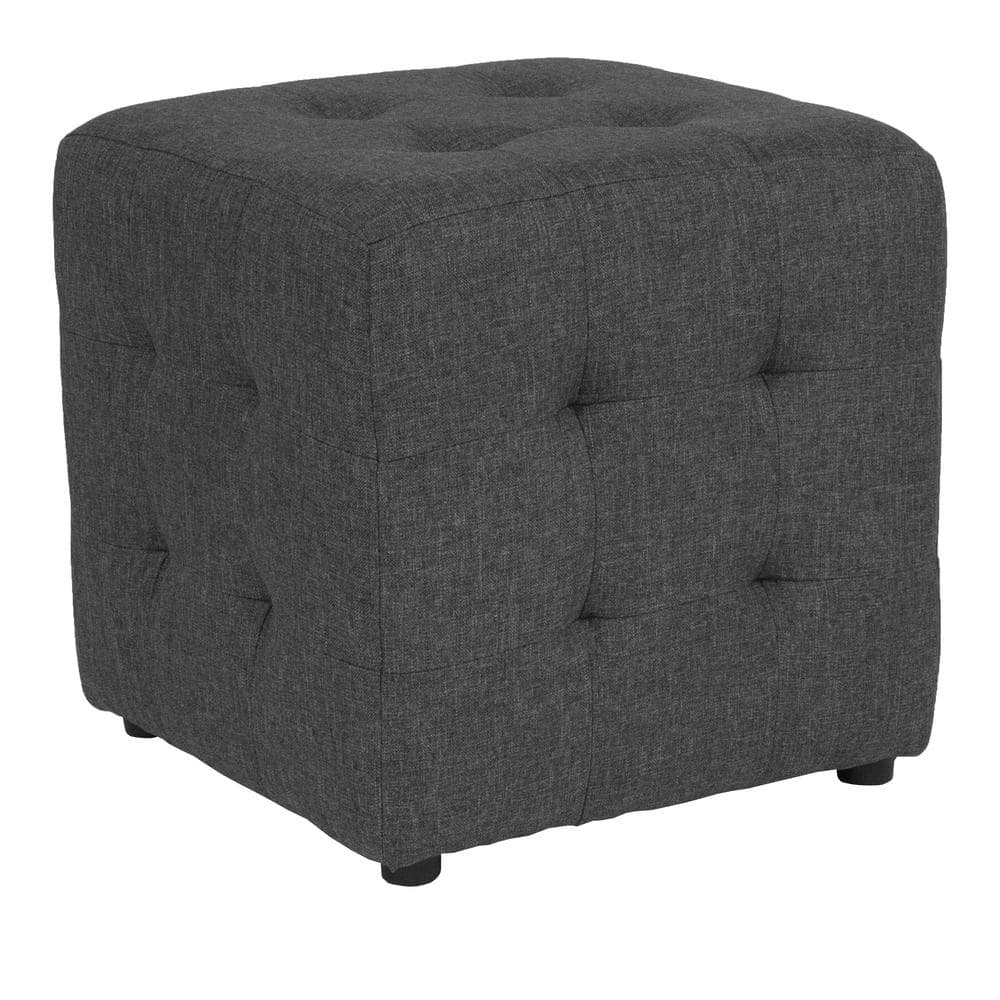 Carnegy Avenue Dark Gray Fabric Ottoman CGA-QY-226142-DA-HD - The Home ...