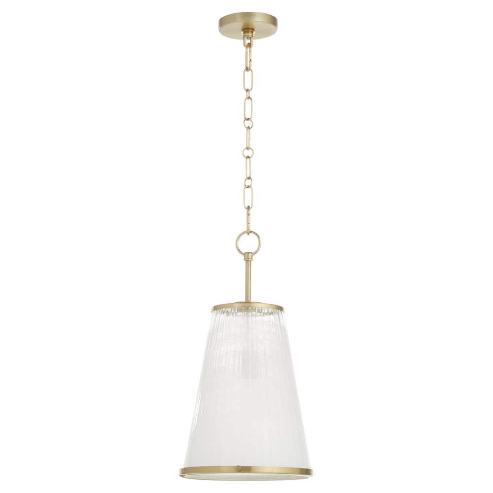 Quorum PROVIDENCE 11 in. 1-Light 100-Watt Pendant Light with Milky ...