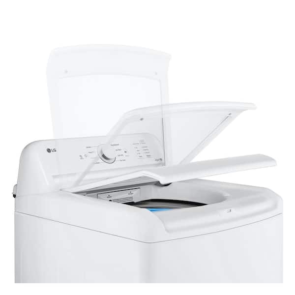 LG 4.3 cu. ft. Top Load Washer in White with SlamProof Glass Lid ...
