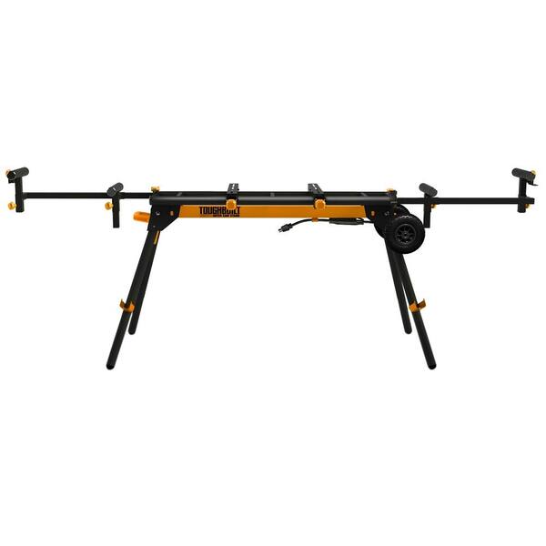 TOUGHBUILT Universal 124 in. Miter Saw Stand and GFCI – BrickSeek