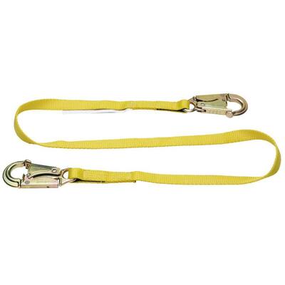 Werner 6 ft. DeCoil Tie-Back Single Leg Lanyard with DCELL Shock Pack ...