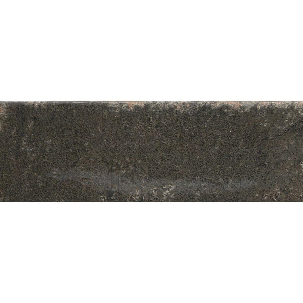 EMSER TILE Metamor Zama 3 in. x 8 in. Glossy Porcelain Wall Tile (3.92 ...