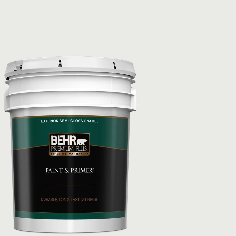 BEHR PREMIUM PLUS 5 gal. Designer Collection #DC-002 Statement White ...