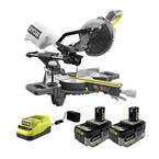 RYOBI ONE+ HP 18V Brushless Cordless 10 in. Sliding Compound Miter Saw ...