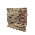 GenStone Stacked Stone Vanilla Bean 12 in. x 12 in. Faux Stone Siding Sample G2SSVBS