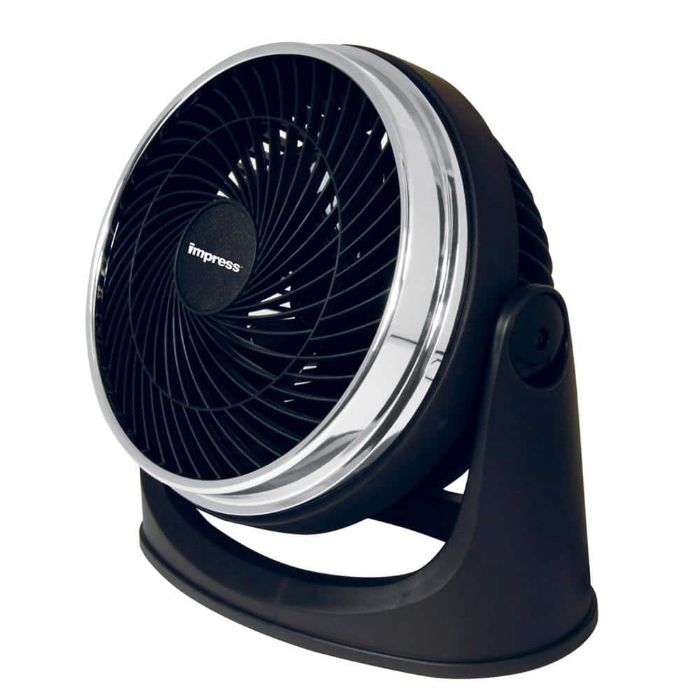 Impress 9 in. Ultra 3 Speed Velocity Table Fan- Black 98580478M - The ...