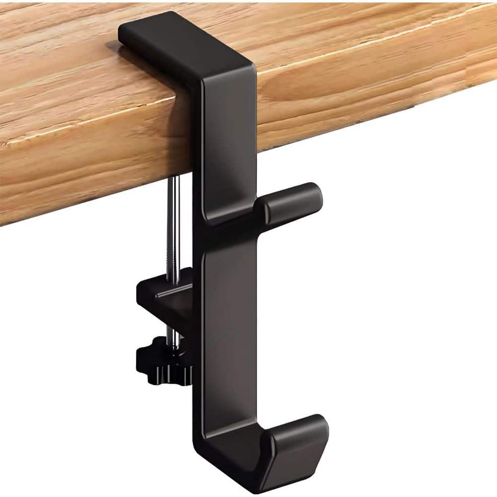 OBJLGEV Under Desk Aluminum Headphone Stand Hanger Holder with Clamp ...