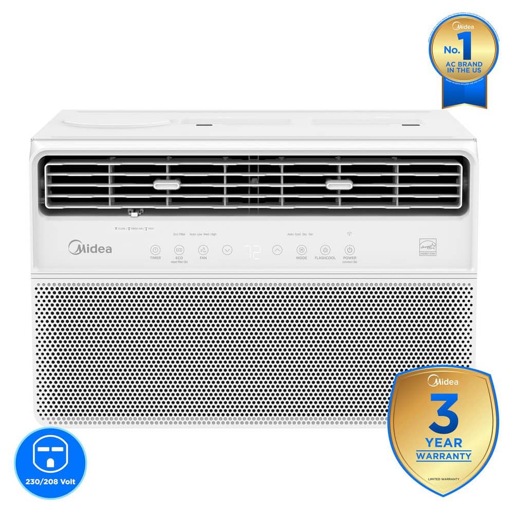 Midea 23,200 BTU Smart Inverter Plus Window AC for up to 1500 sq. ft ...