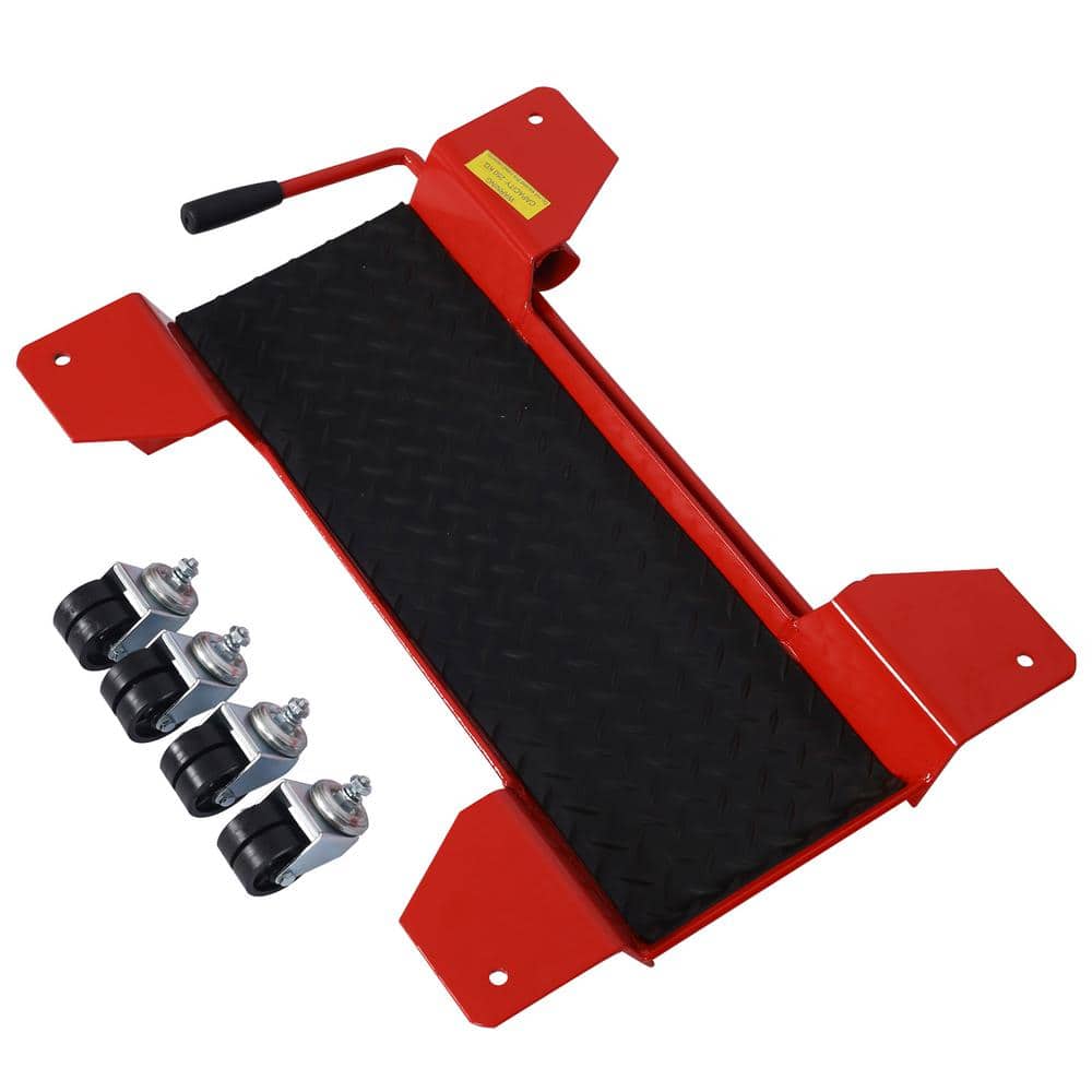 Tidoin 500 lb. Red Heavy Duty Dolly with 4-Wheel GH-YDW4-7069 - The ...