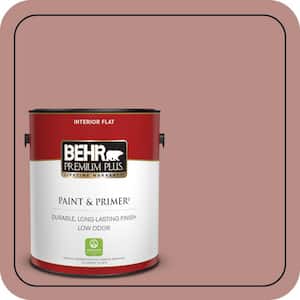 BEHR PREMIUM PLUS 5 gal. #170F-5 Brick Dust Satin Enamel Exterior Paint ...