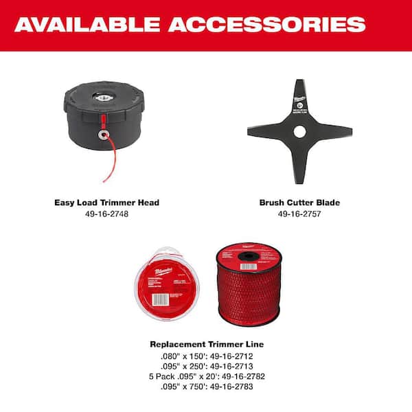 Milwaukee M18 FUEL 18V Lithium-Ion Brushless Cordless Brush Cutter ...