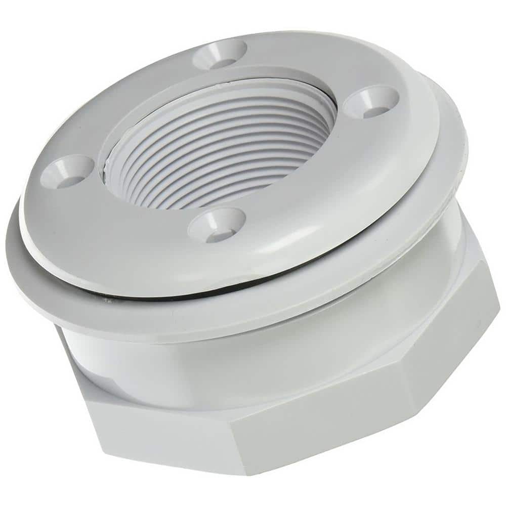 HAYWARD 1.5 in. In Ground Pool Return Inlet Fitting in White for Swimming Pools SP1408 - The ...