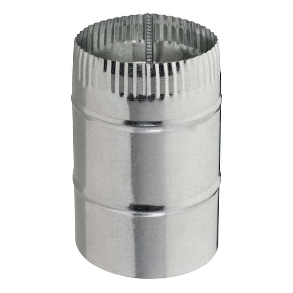 4 in. Airtight Aluminum Round-to-Crimped Oval Adapter Duct Connector ...