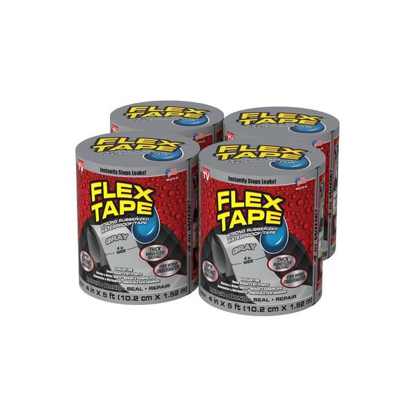 Reviews for FLEX SEAL FAMILY OF PRODUCTS Flex Tape Gray 4 in. x 5 ft ...