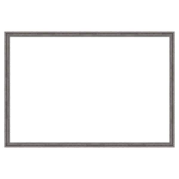 Amanti Art Florence Grey 38 in. x 26 in. Polystyrene Framed Dry Erase ...