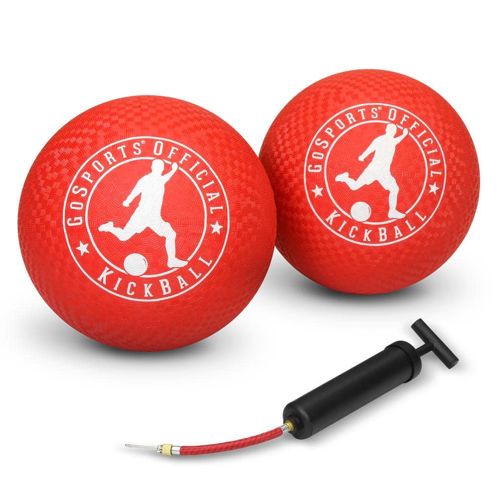 GoSports Official 10 in. Kickball with Pump (2-Pack) BALLS-PB-10-2 ...