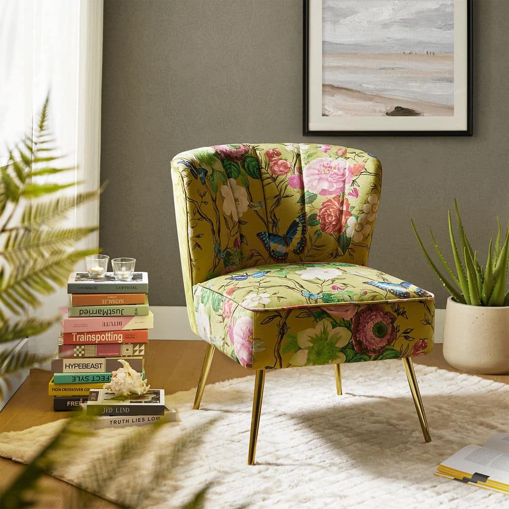 JAYDEN CREATION Amata Contemporary and Classic Mustard Elegant Pattern ...