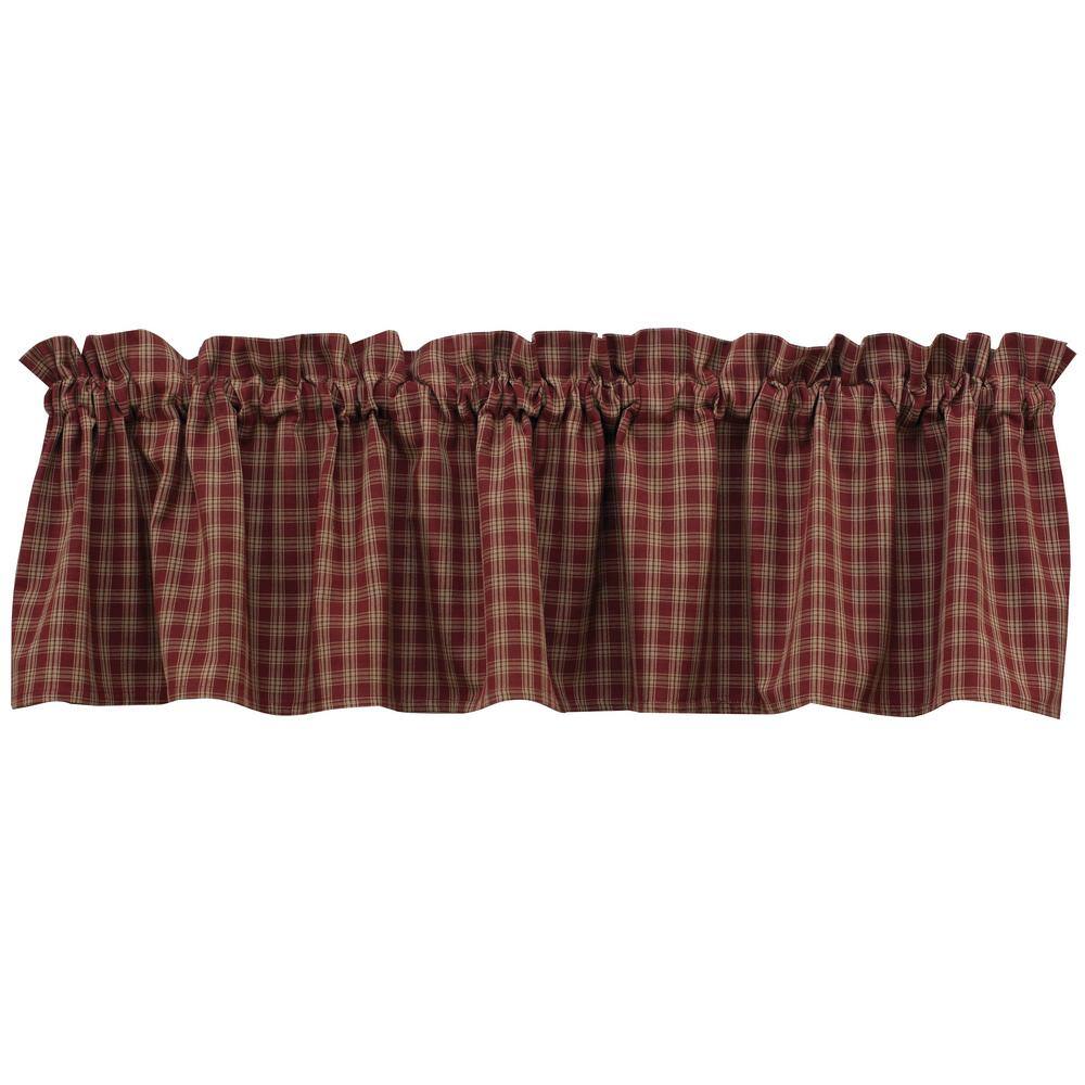 Park Designs Sturbridge Wine Valance 315-47K - The Home Depot
