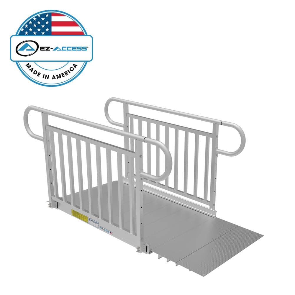 EZ-ACCESS PATHWAY 3G 4 ft. Wheelchair Ramp Kit with Solid Surface Tread ...