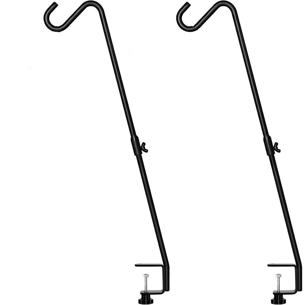 29 in. Metal Adjustable Deck Hook Shepard's Hooks, Deck Hangers for ...