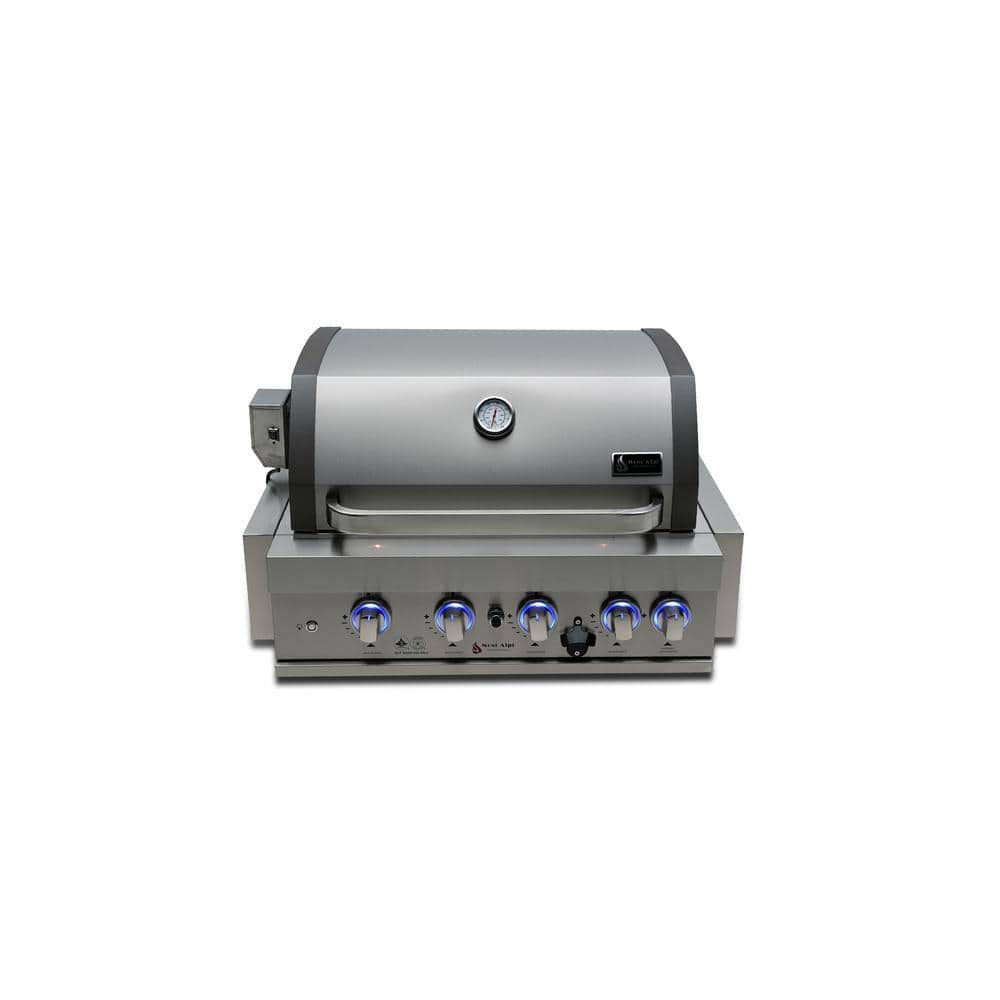 MONT ALPI Built-in Series 4-Burner Propane Natural Gas Grill Island in ...