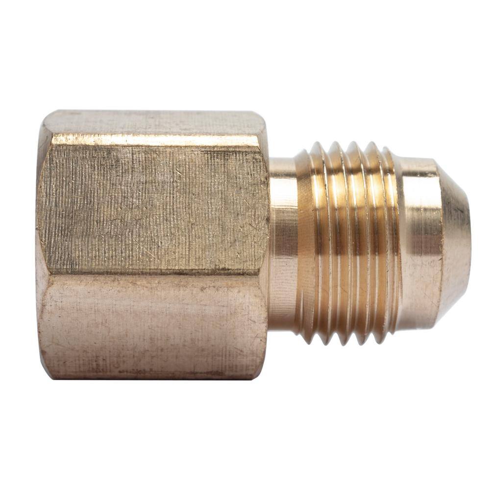 LTWFITTING 3/8 in. OD Flare x 3/8 in. FIP Brass Adapter Fitting (30 ...