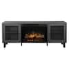 Dimplex Dean 65 in. Media Console in Wrought Iron with a 26 in ...