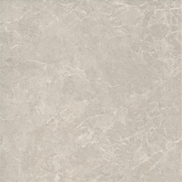 EMSER TILE Havana Silver 12.28 in. x 12.28 in. Matte Stone Look Ceramic ...